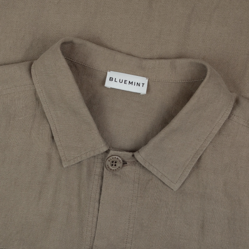 Bluemint | Linen overshirt stone overshirt