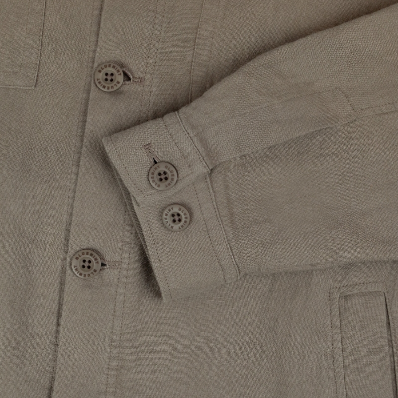Bluemint | Linen overshirt stone overshirt