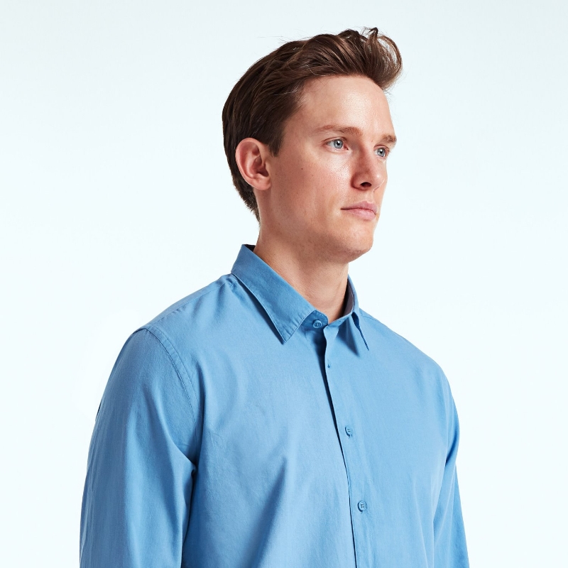 Bluemint | Palma coral blue shirts
