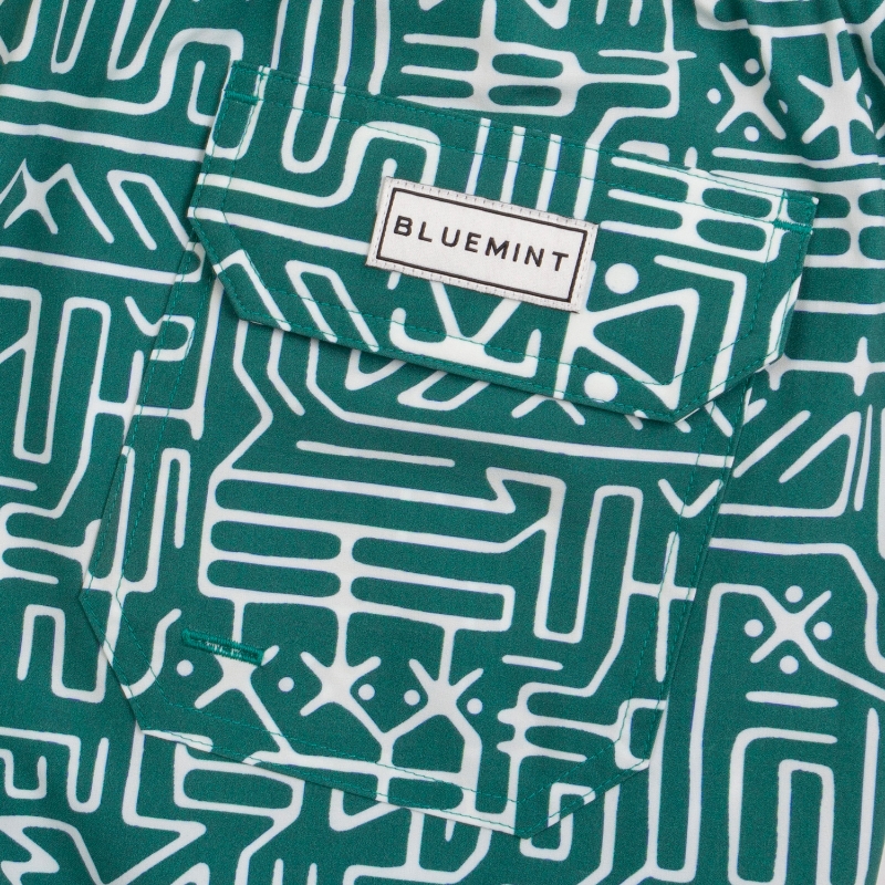 Bluemint | Arthus stretch green tribal swimwear