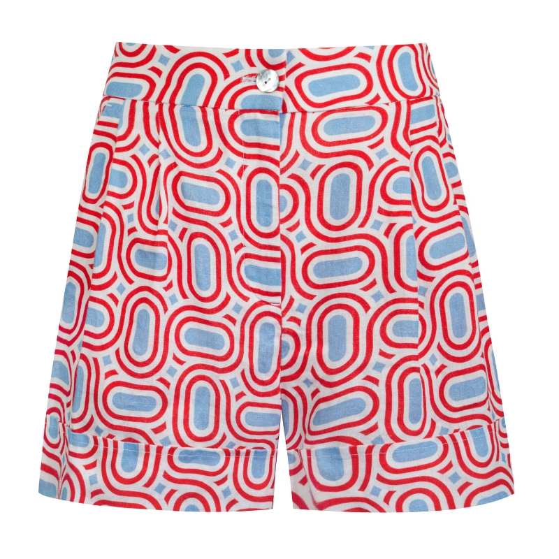 Bluemint | Romy red diamond şort