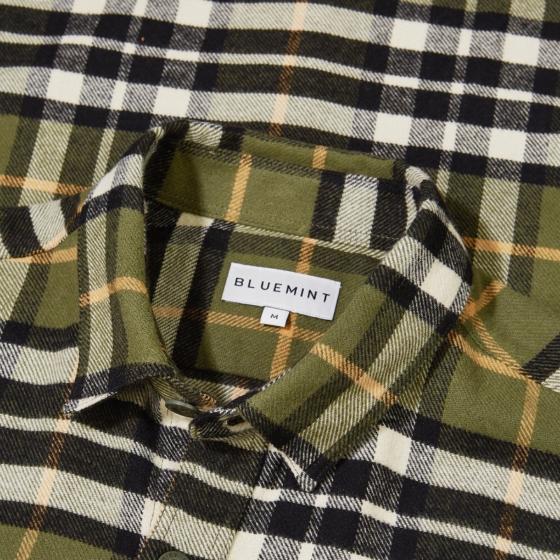 Bluemint | James olive checked overshirt